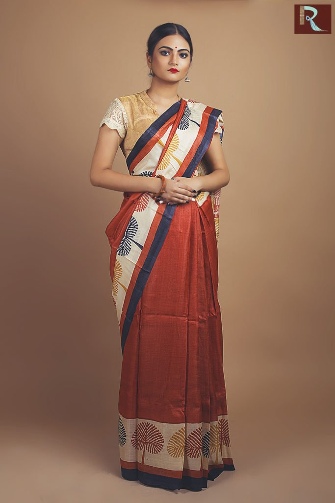 Buy Tussar Sarees online | Tussar Silk Sarees Online | Latest design